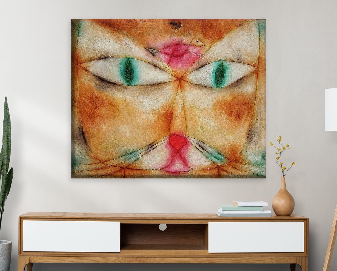 Paul Klee Cat and Bird, Paul Klee Wall Art, Paul Klee Canvas Decor ...