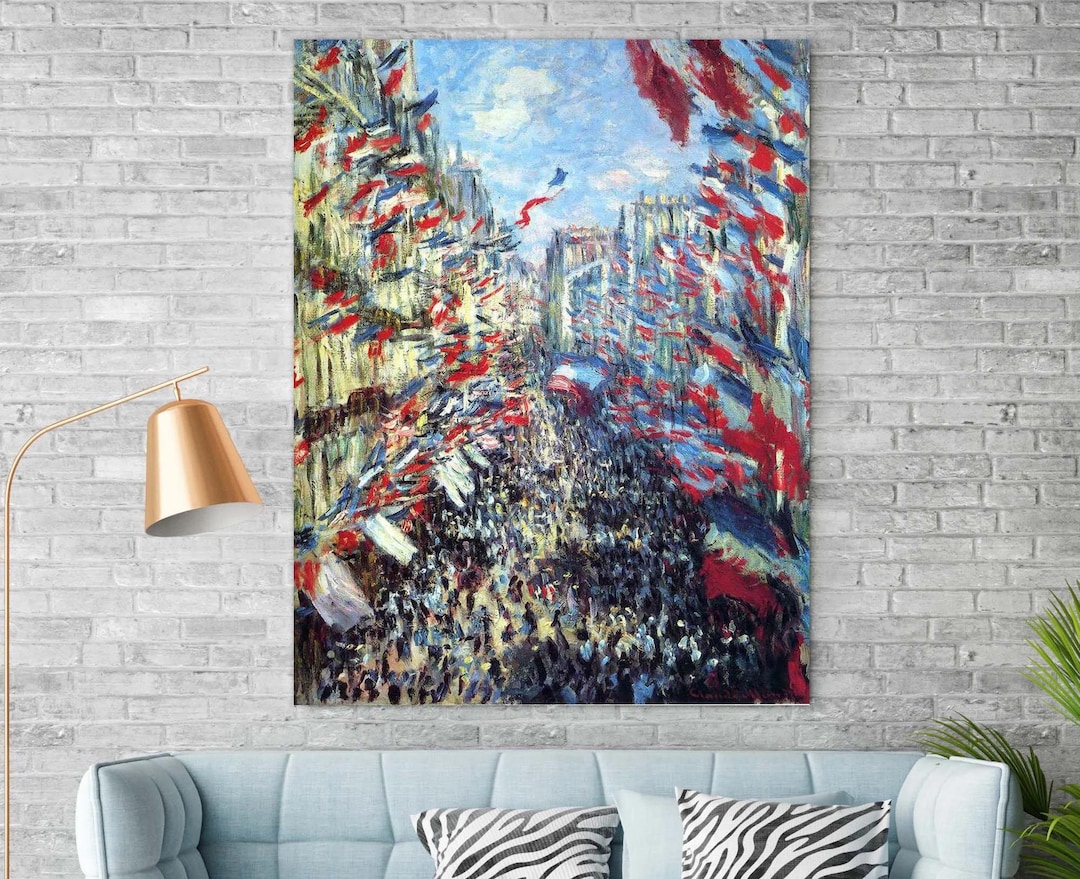 Claude Monet, the Rue Montorgueil, Paris, Classic Painting, Photo ...