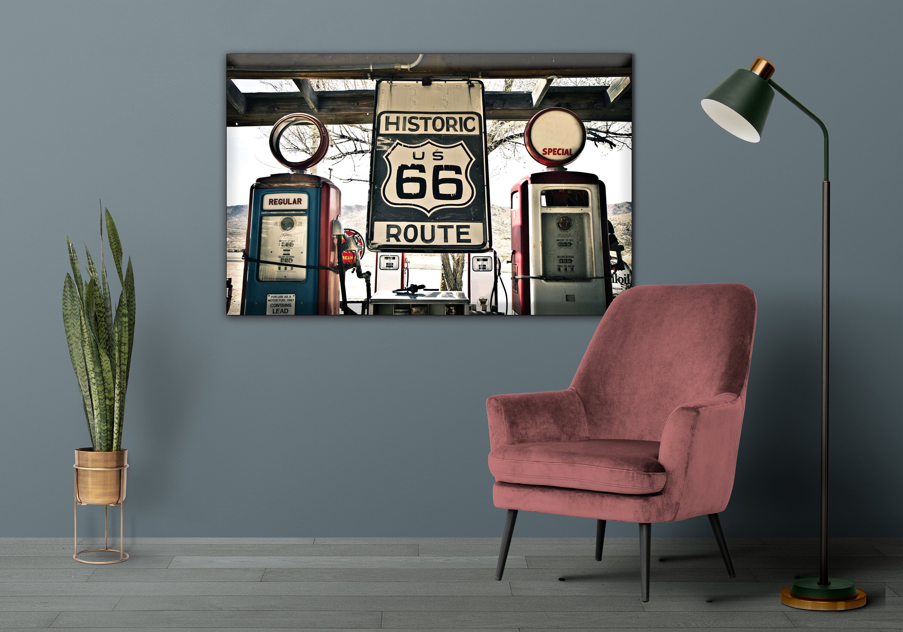 Route 66 Road Print, Route 66 Canvas Decor, Route 66 Poster, Route 66 ...