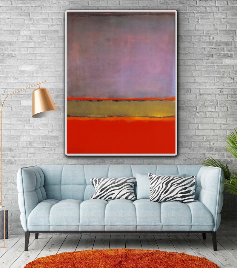 Mark Rothko: No.6 Violet, Green and Red 1951,mark Rothko Wall Art ...