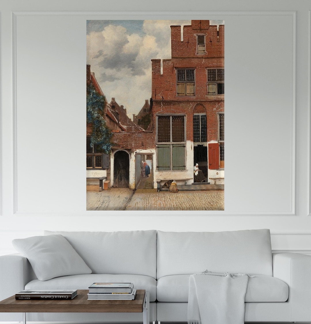 Johannes Vermeer, View of Houses in Delft, Johannes Vermeer Wall Art ...