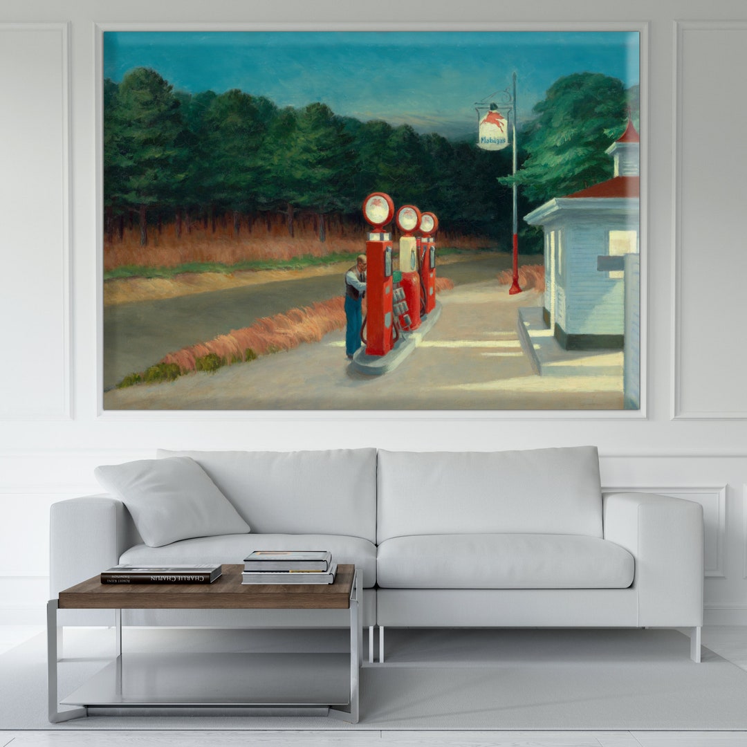 Gas Station by Edvard Hopper, Hopper Canvas Print, Decorative Canvas ...