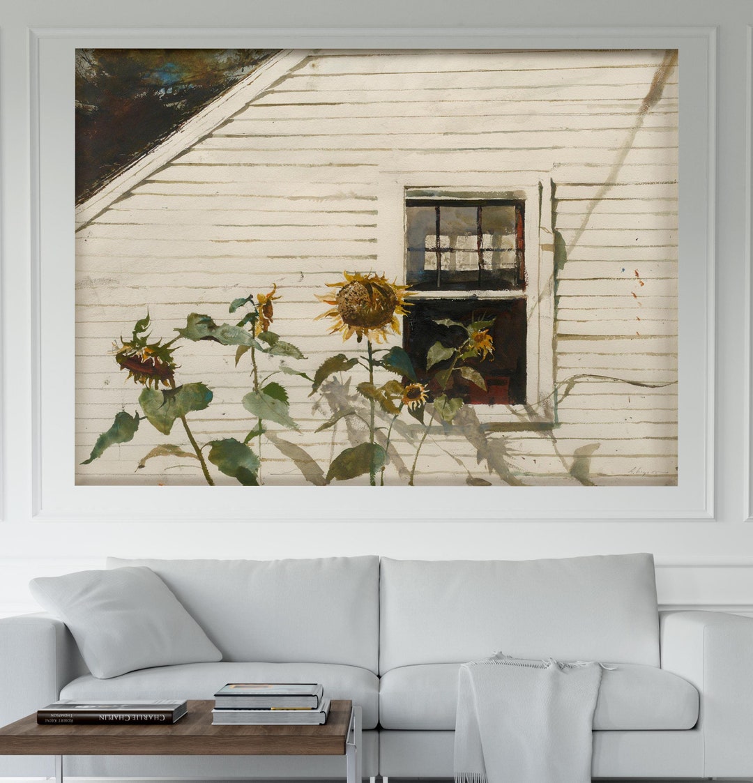 Andrew Wyeth Sunflowers Canvas Print: Fine Art Reproduction - Etsy