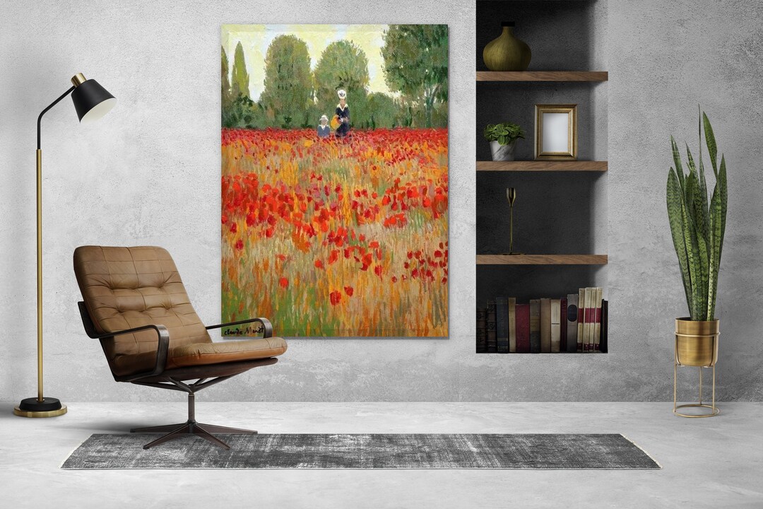 Claude Monet, Camille and Jean Monnet in a Field of Poppies, Classic ...