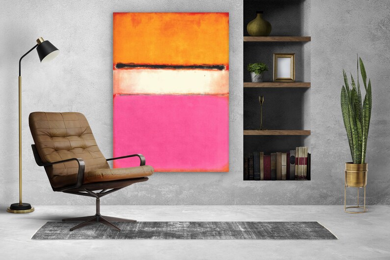 White Center Art Print by Mark Rothko, 1950, Mark Rothko Wall Art ...