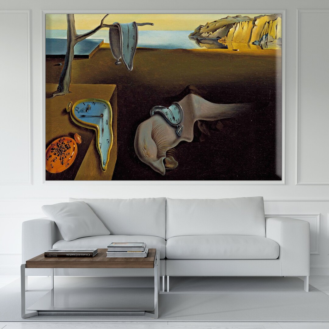Dali's Persistence of Memory Poster: Surrealist Melting Clocks Arts - Etsy
