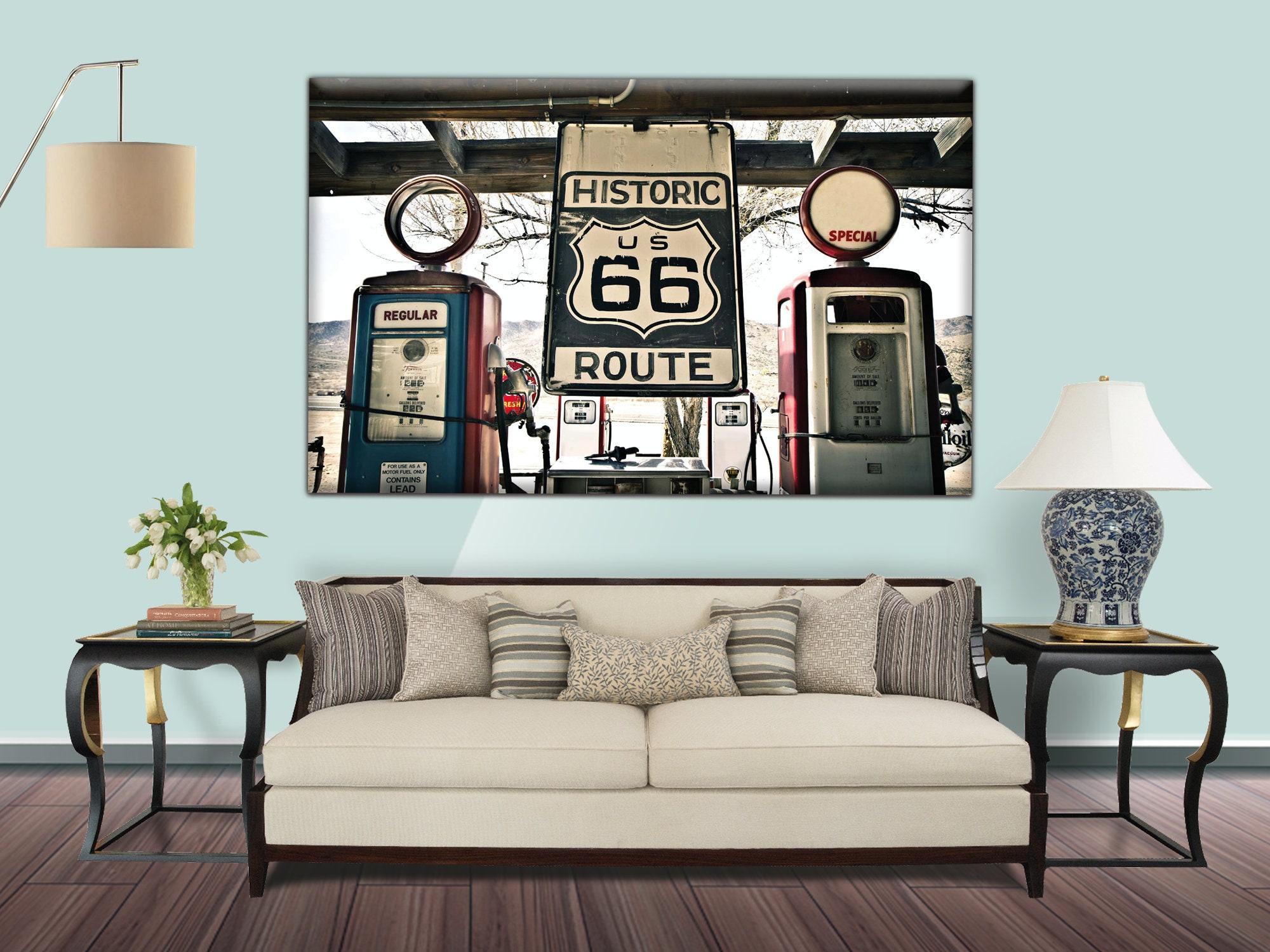 Route 66 Road Print, Route 66 Canvas Decor, Route 66 Poster, Route 66 ...