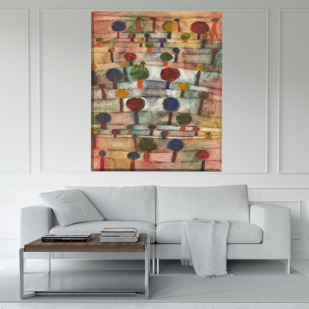Paul Klee, Rhythmic Tree Landscape Paul Klee Wall Art, Paul Klee Canvas ...