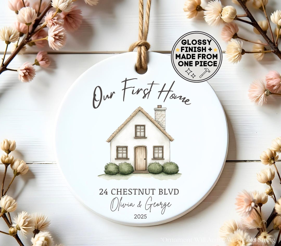 Personalized New Home Ornament, Housewarming Gift - Etsy