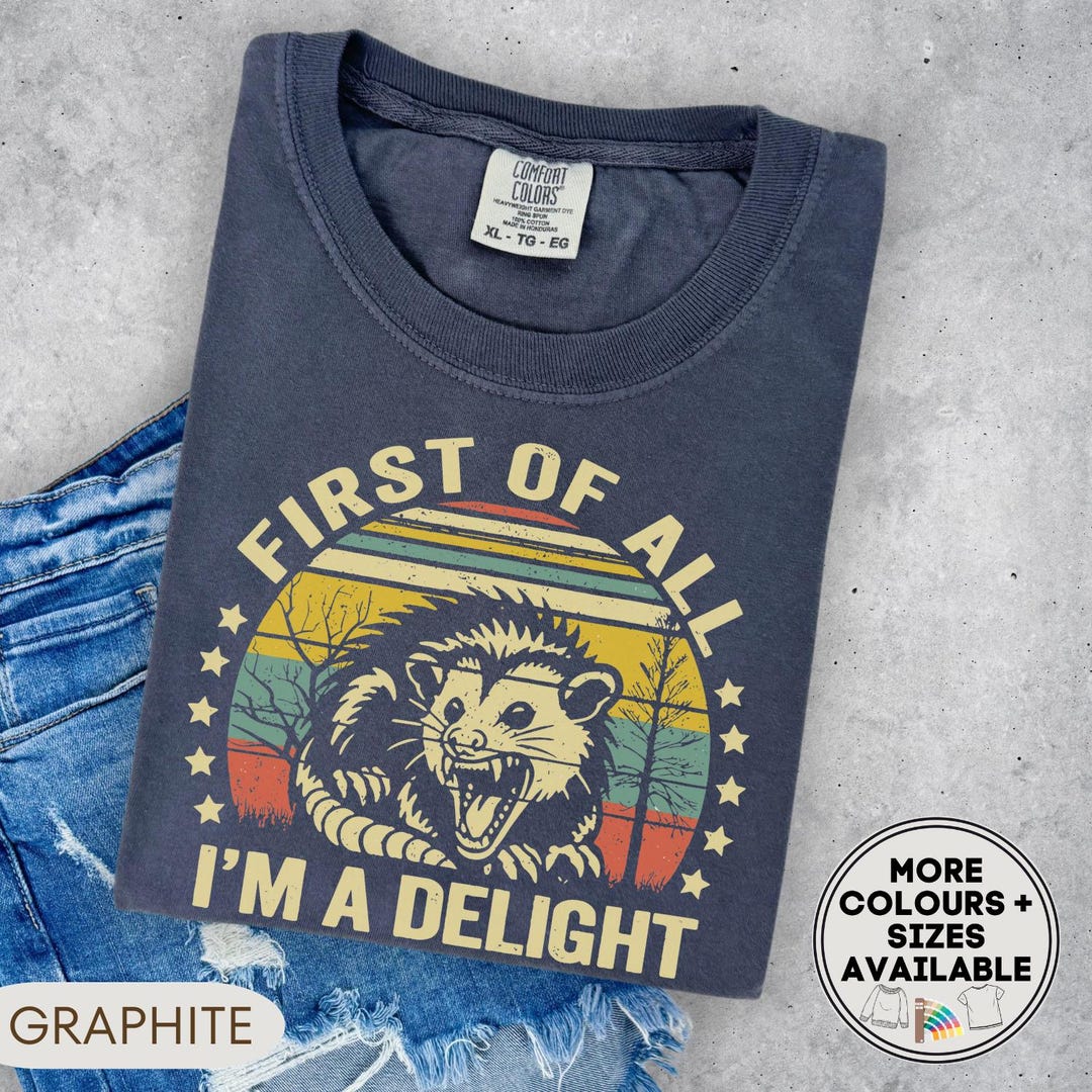 I'm A Delight Shirt, Angry Opossum Tshirt, Possum Lover, Opossum Lover ...