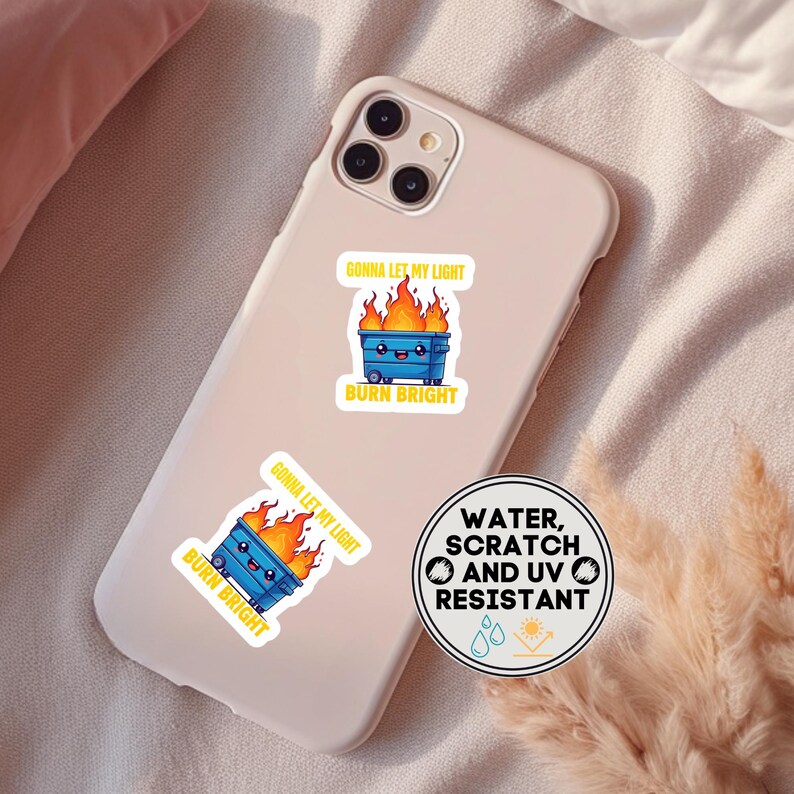 Dumpster Fire Sticker, Gen Z Meme, Laptop Decal - Etsy