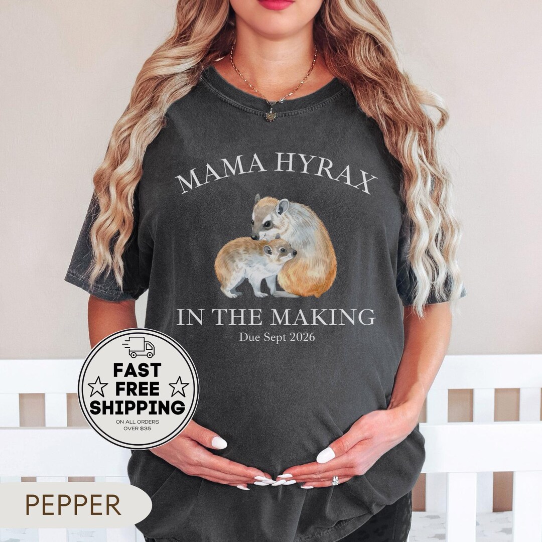 Gifted Pregnance Rock Hyrax Personable Mothering Tee Gift for Motherly ...