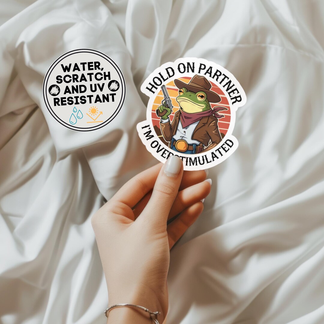 Sticker Funnies Frog Meme Sticker for Gifted Book Sticker, Sticker ...