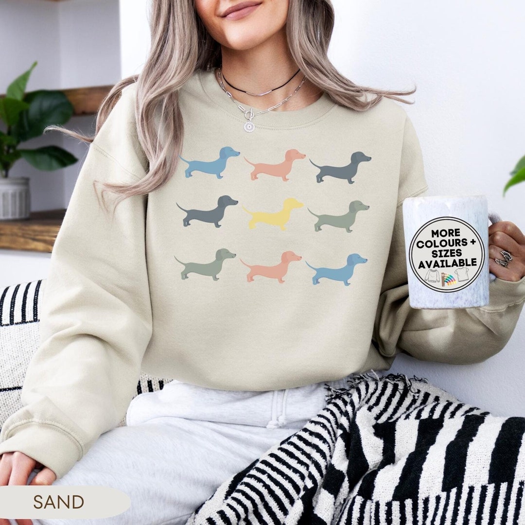Dachshund Crewneck, Sausage Dog Sweater, Doglover Gift, Dachshund Clothes, Puppy Jumper ...