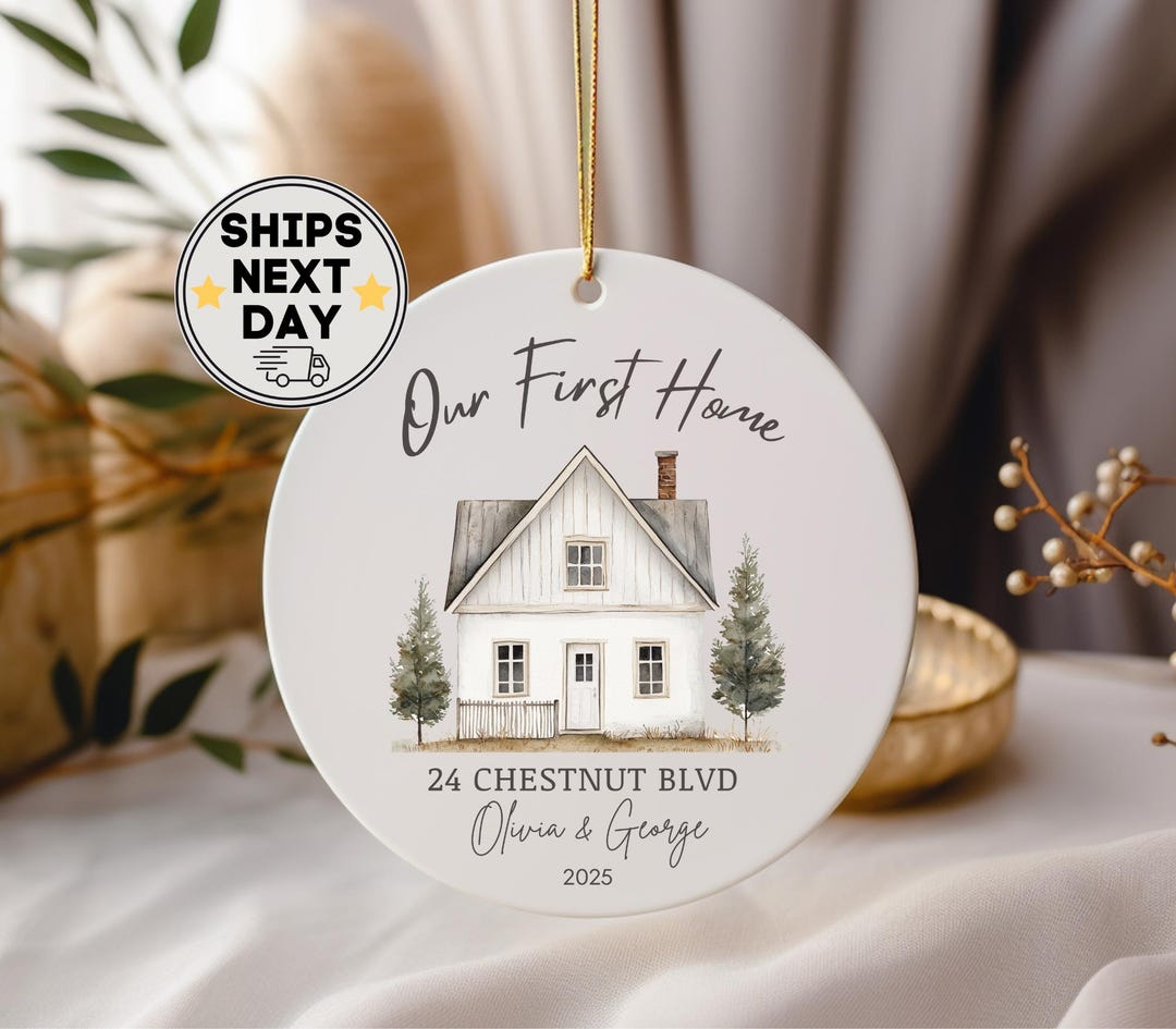 Personalized New Home Ornament, Housewarming Keepsake Gift - Etsy