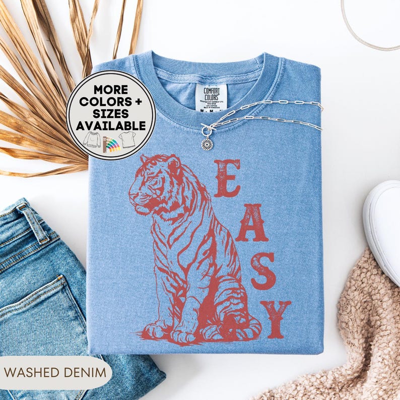 Easy Tiger Retro Graphic Tee, Vintage 90s Style Shirt - Etsy