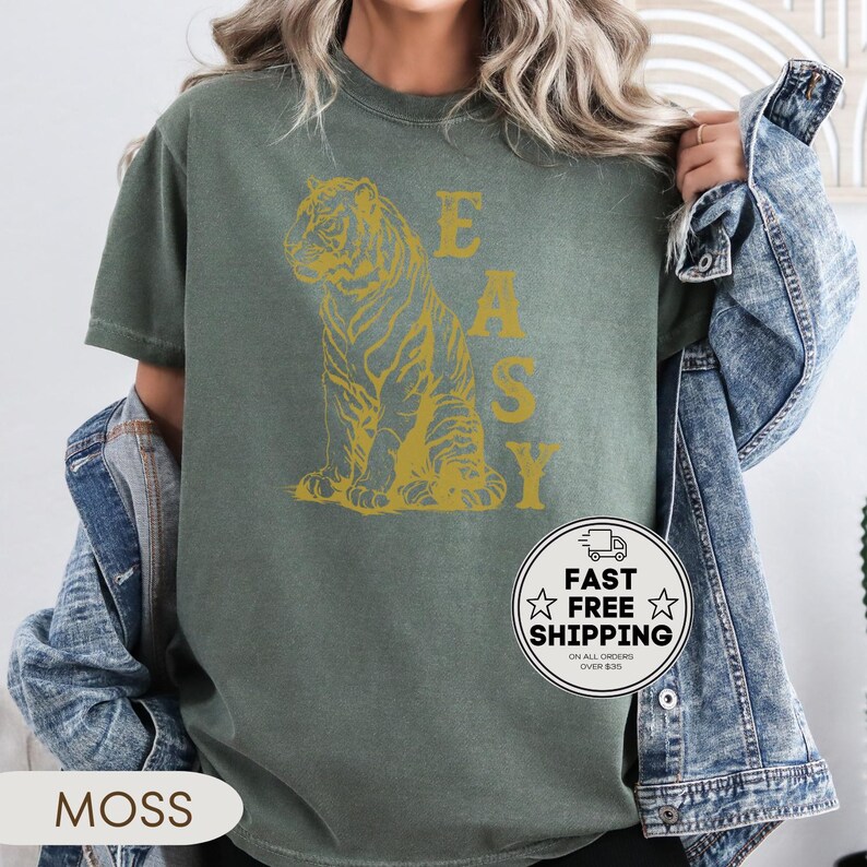 Easy Tiger Retro Graphic Tee, Vintage 90s Style Shirt - Etsy