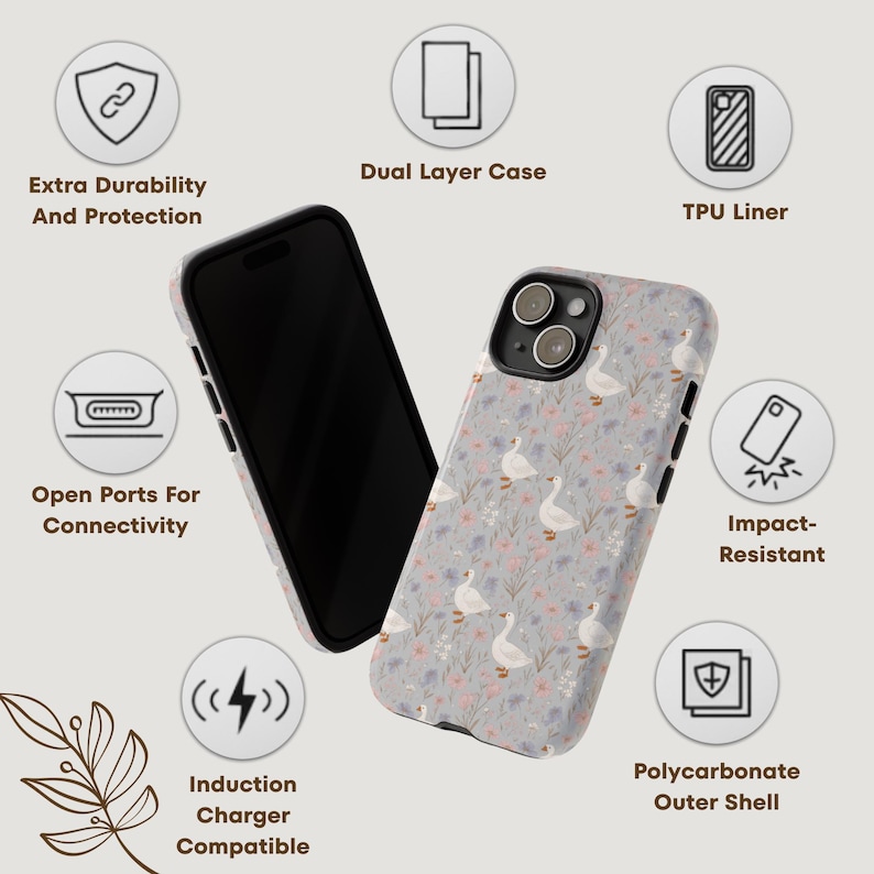 Lovely Coquetteful Silly Goose Memegift Cuteful Phone Case Gift for ...