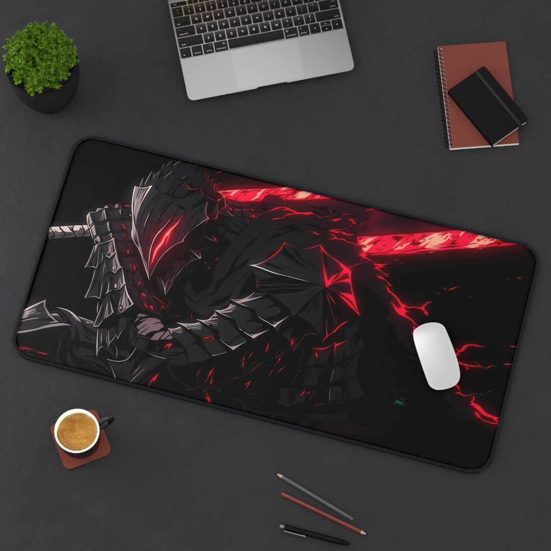 Berserk Anime Desk Mat Guts Manga Mouse Pad Retro Japanese Anime Desk ...
