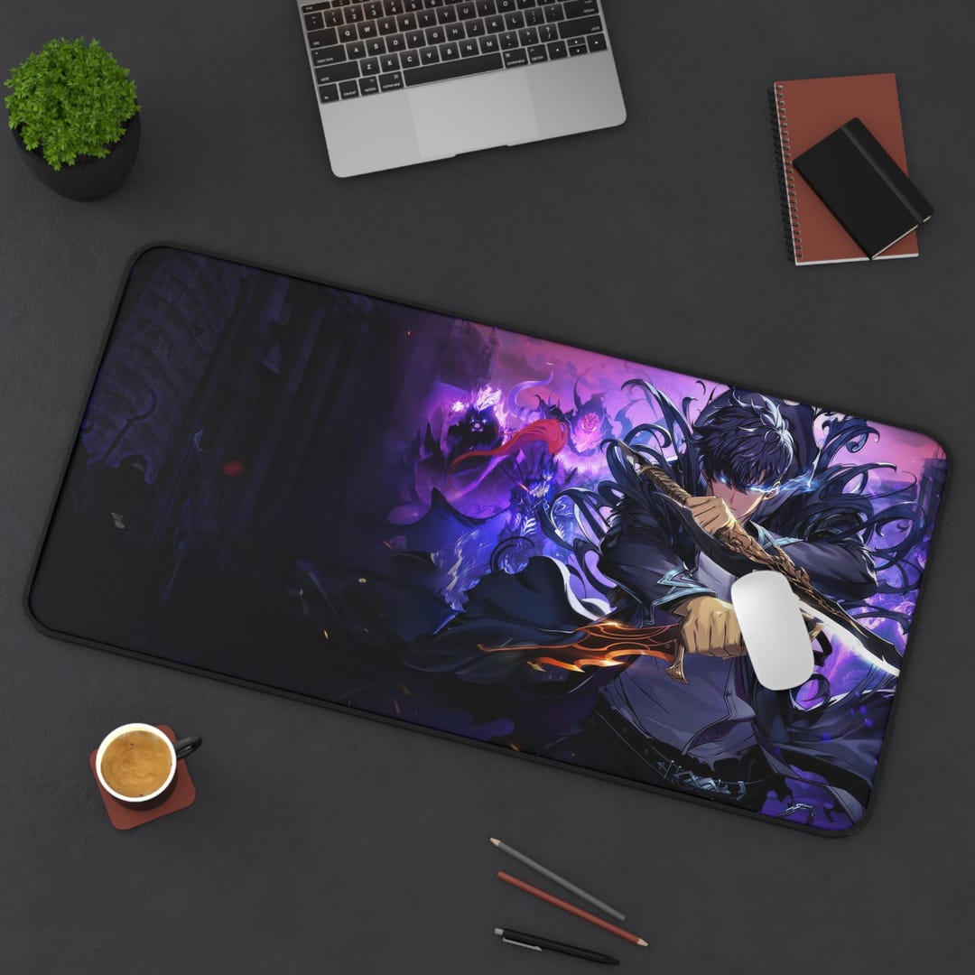 Solo Leveling Desk Mat Large Gaming Desk Mat Solo Leveling Mouse Pad ...