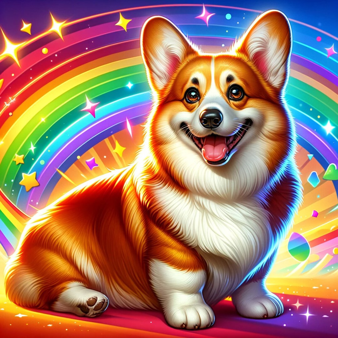 Pup Joyful Playtime Heartwarming Dog Art Print - Etsy