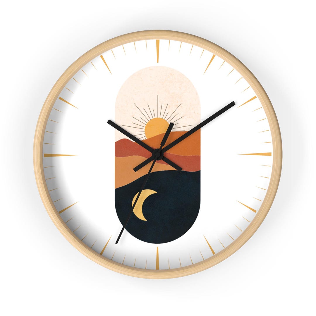 Modern Wall Clock Wall Decor, Digital Prints, Modern Wall Clock ...