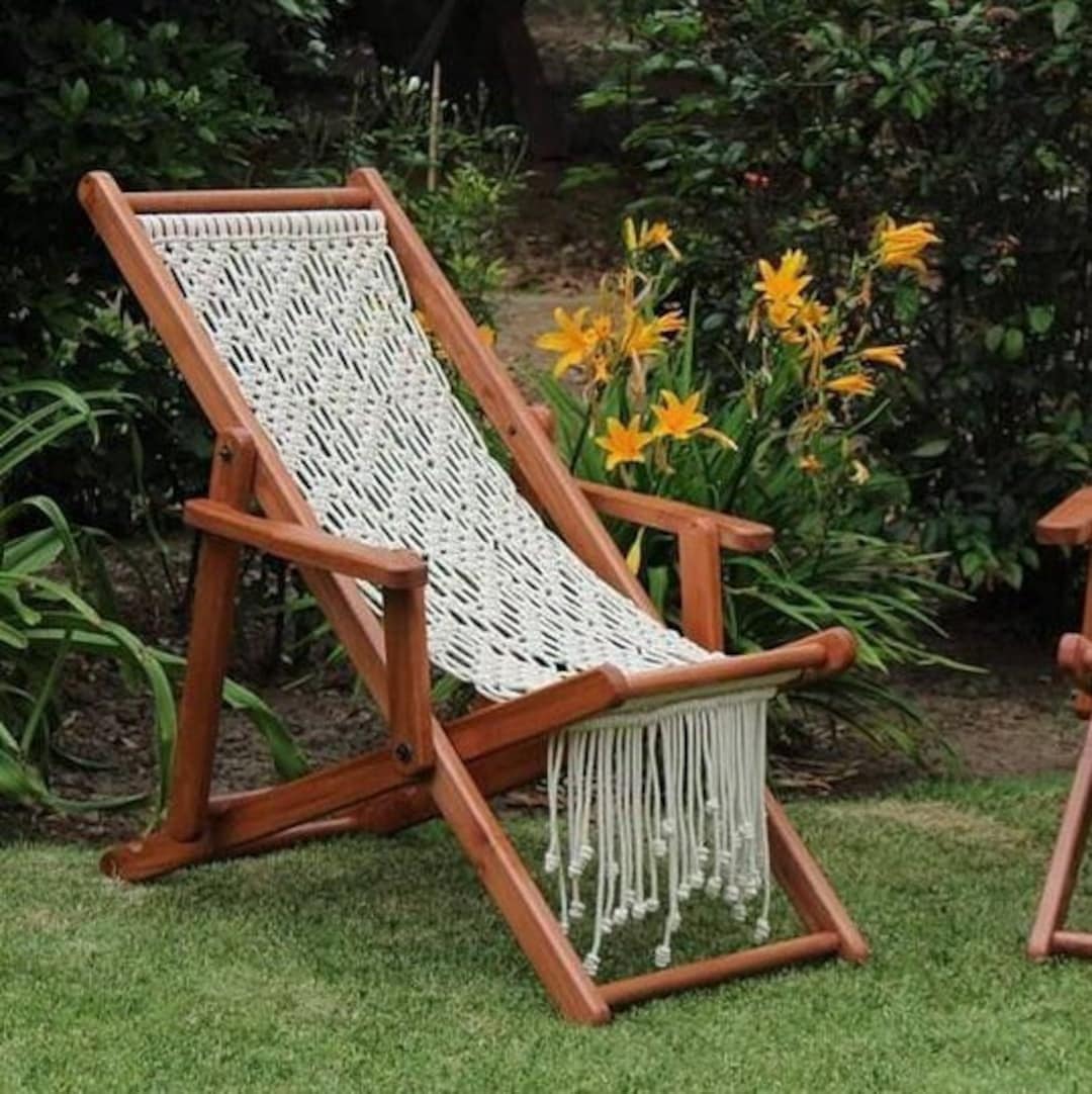 Macramé Lounge Chair Video TUTORIAL - Etsy