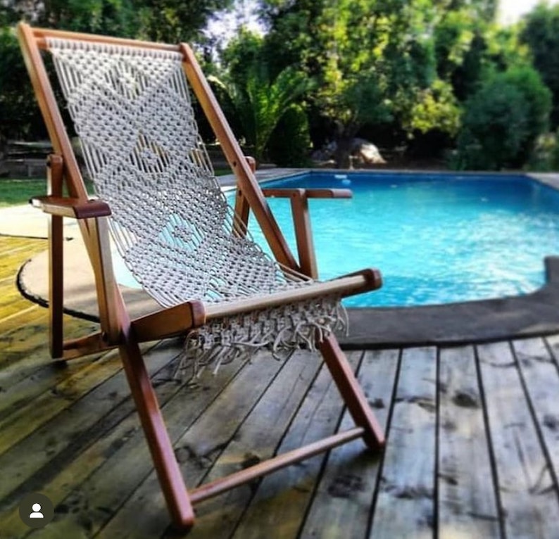 Macramé Lounge Chair Video TUTORIAL - Etsy
