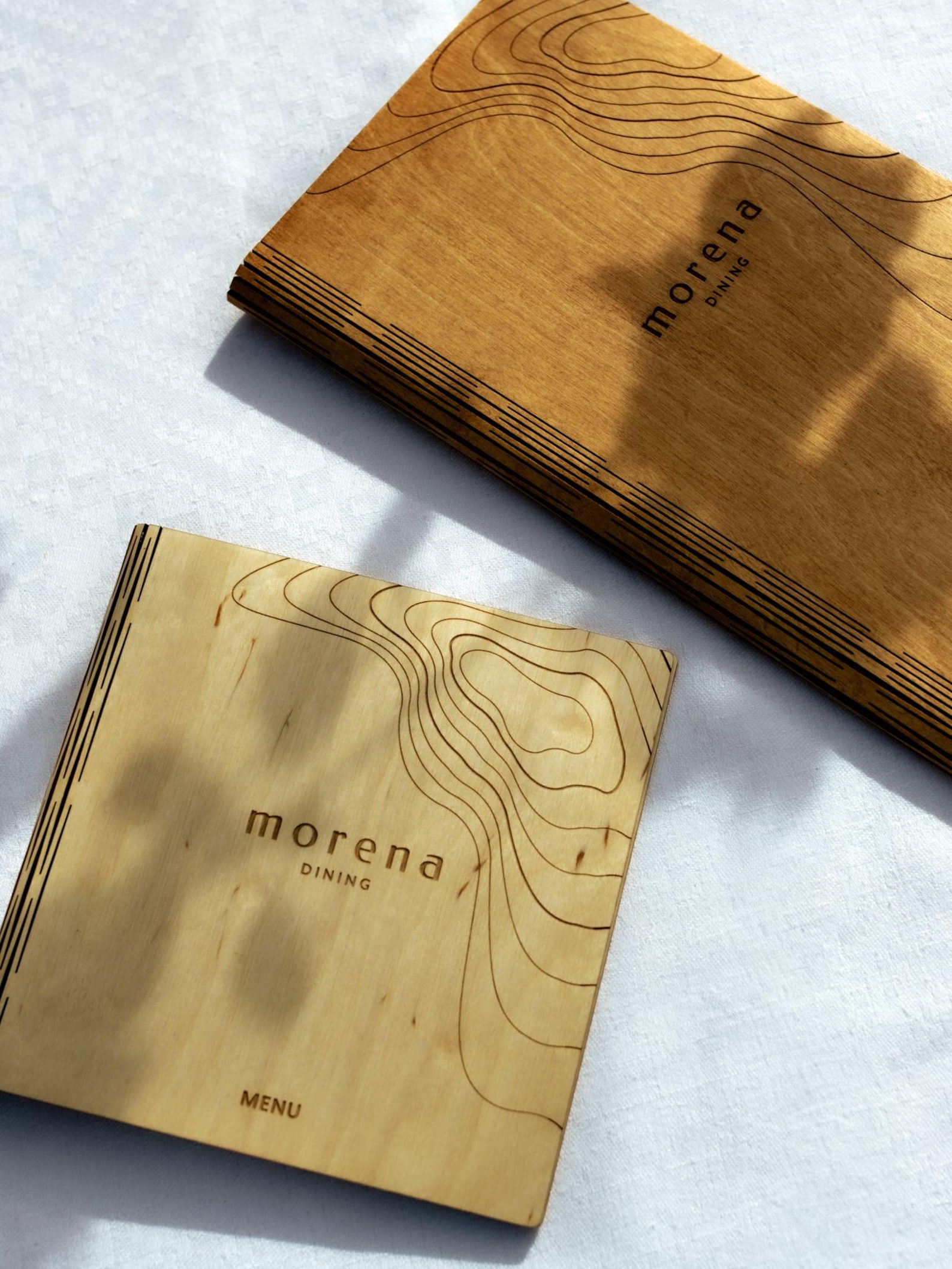 Wooden Menu Cover A4 / Custom – Custom Engraved – Rustic or Modern ...