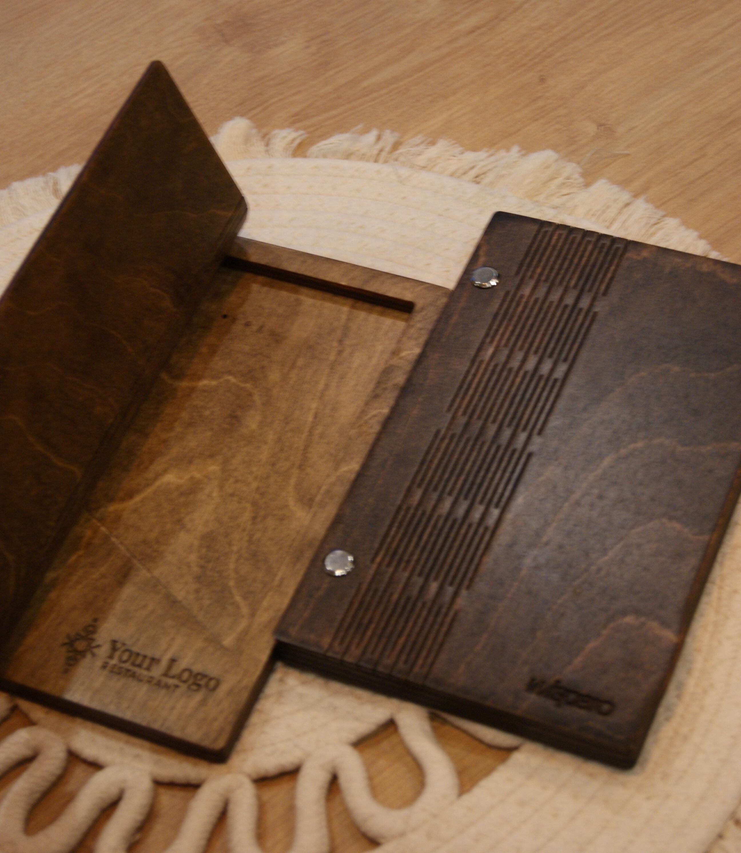 Wooden Check Presenter – Engraved Bill Holder for Restaurants, Cafés ...