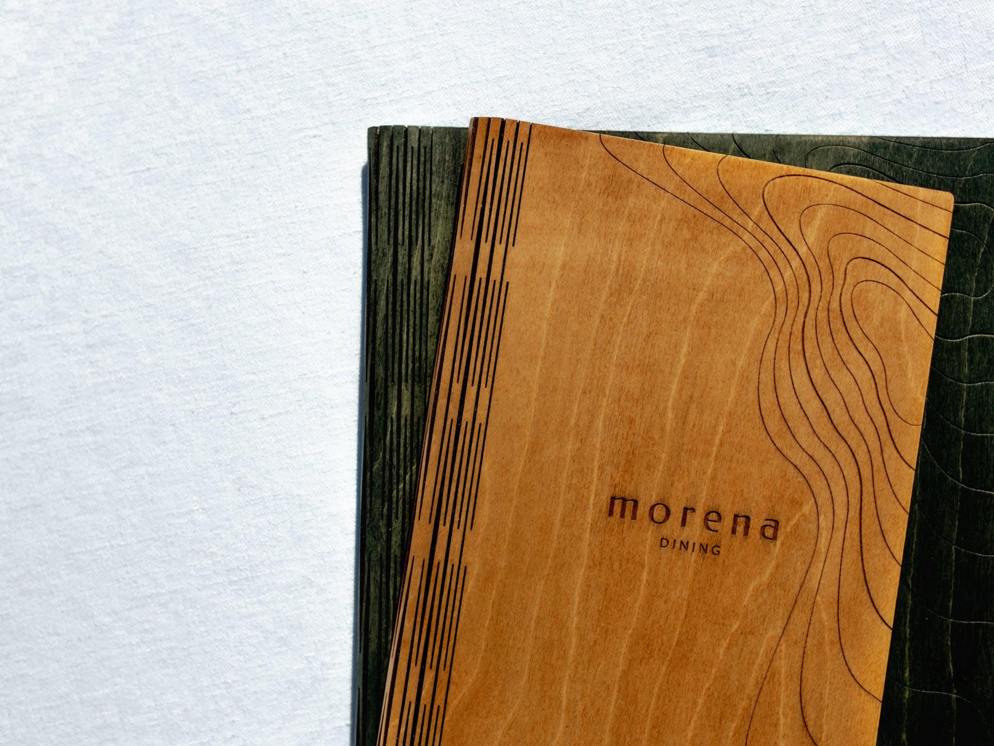 Wooden Menu Cover – Custom Engraved – Rustic or Modern Style for ...