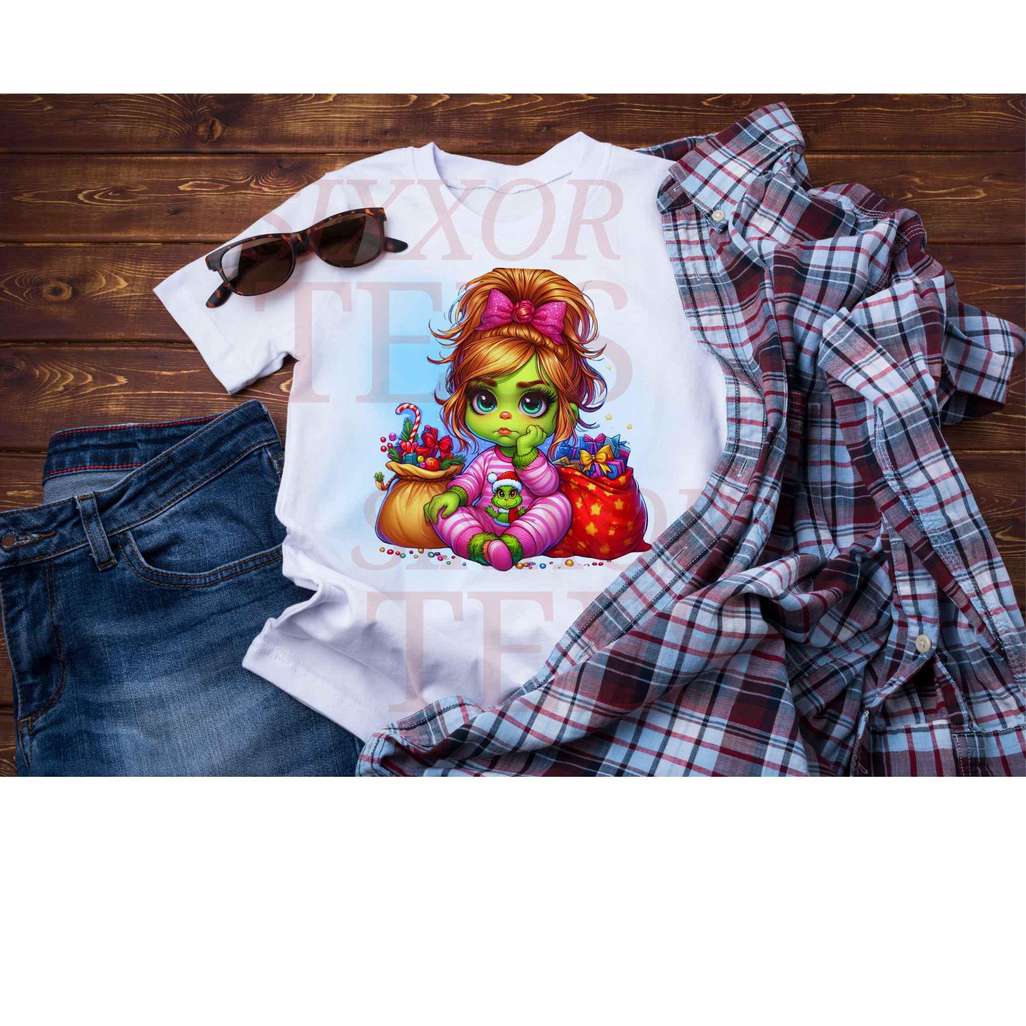 Cute Baby Grinch BUNDLE - Pngs - Cute Baby Girl Grinch Hi-res Graphic ...