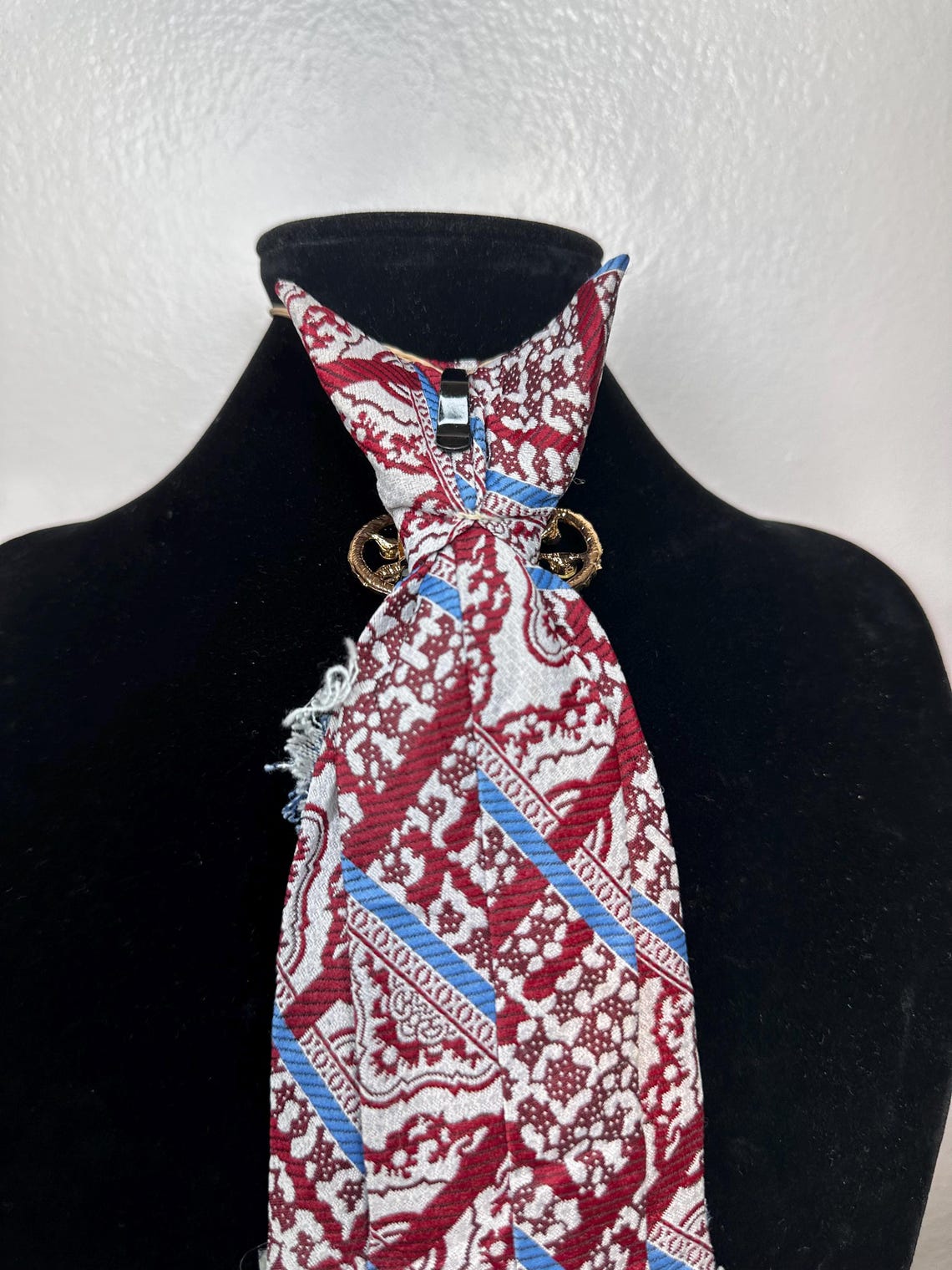 This is "denim & Paisley Cutz" - A One-of-a-kind Clip-on Necktie in Our ...