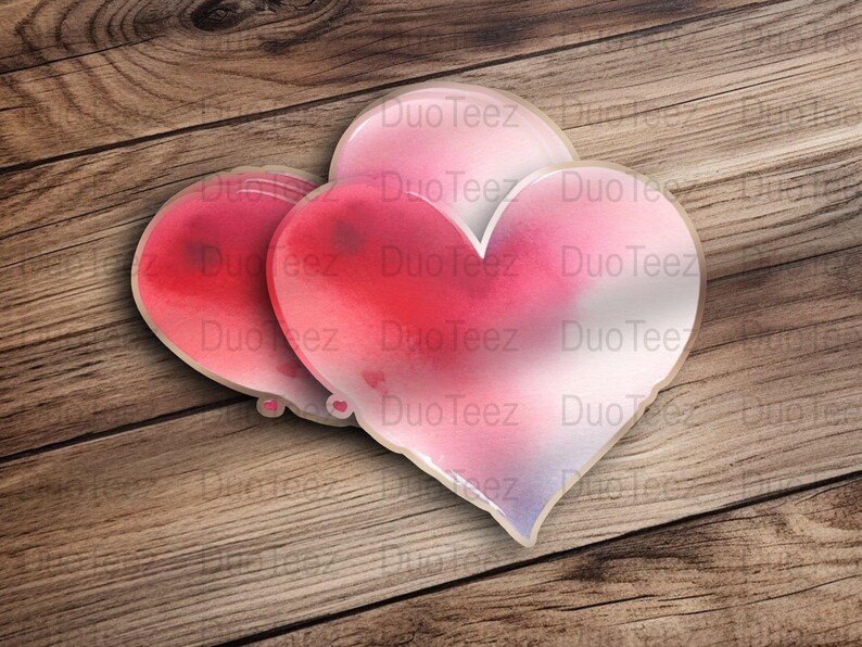 Red Heart SVG, Hearts PNG Clipart Red Watercolor Heart Digital Art ...