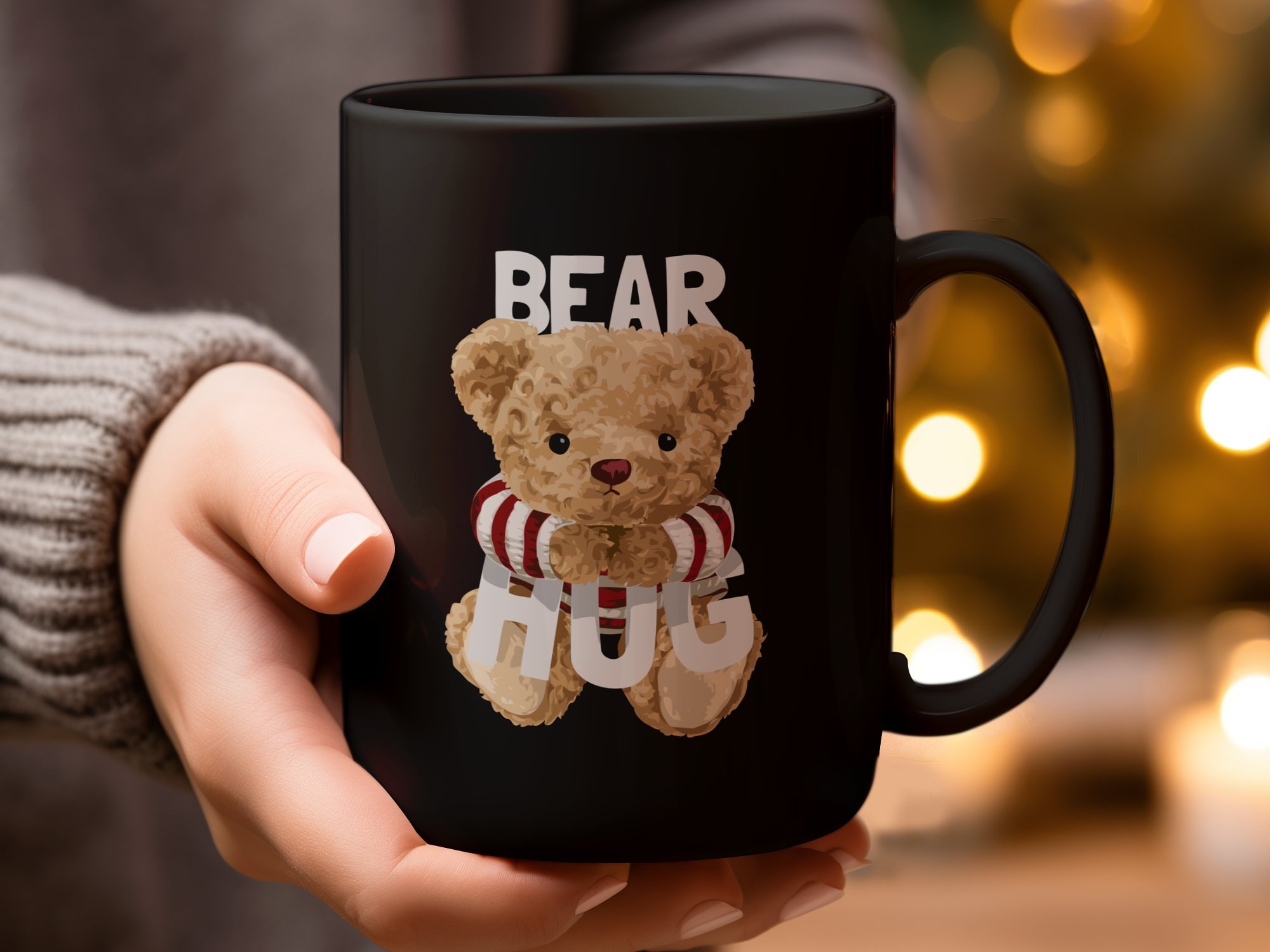 Cute Teddy Bear Hug Mug, Adorable Bear Coffee Mug, Unique Gift Idea for ...