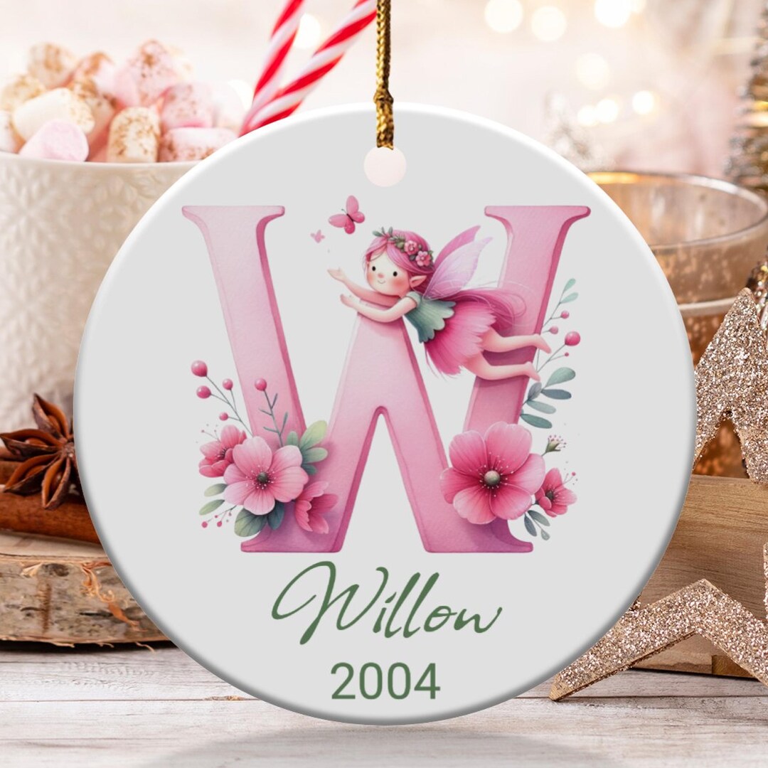 Fairy Themed W Alphabet Decor With Personalized Name Willow, Whimsical ...