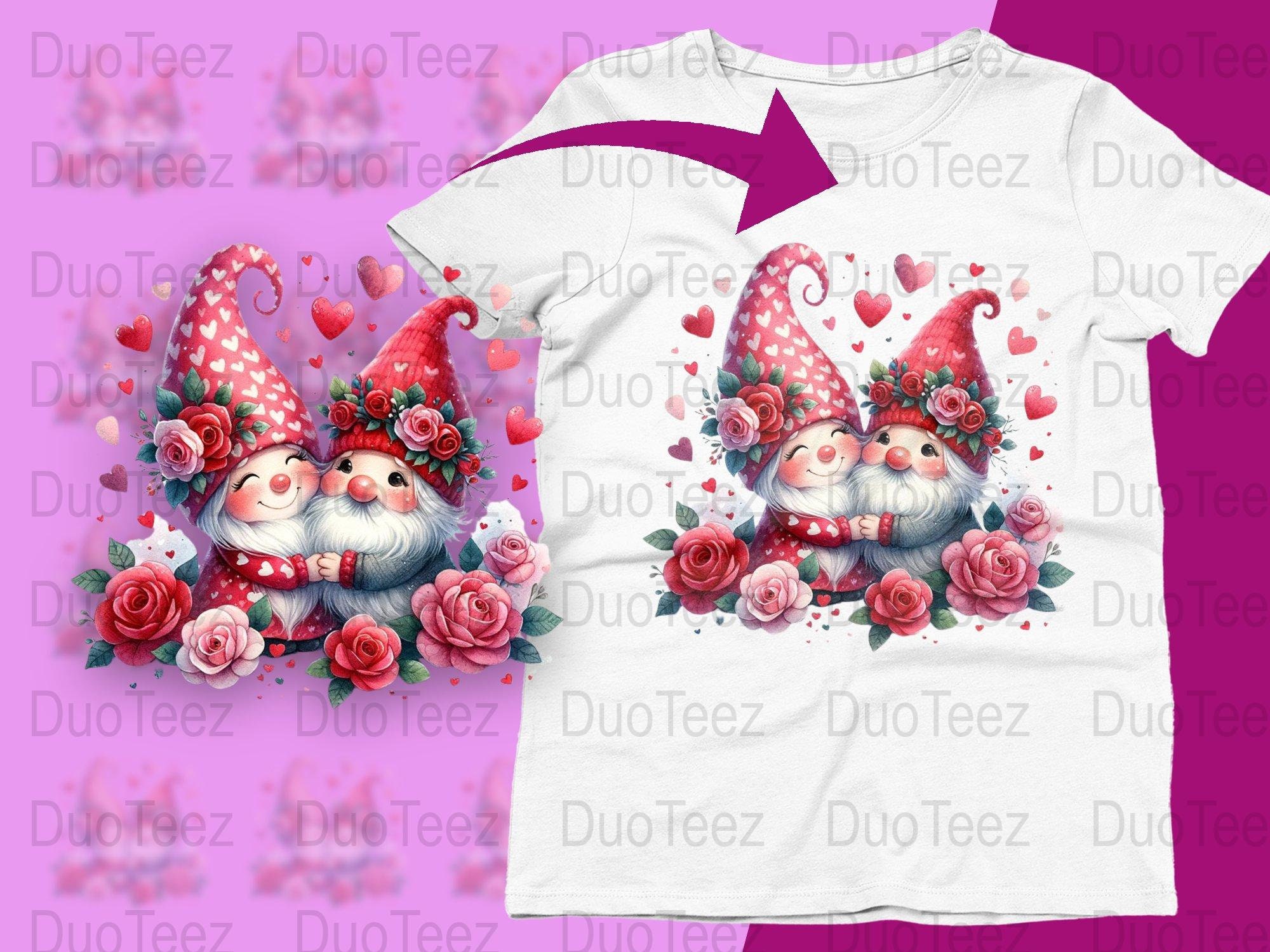 Valentines Day Gnome Clipart Bundle, Valentines Gnomes, Valentines ...