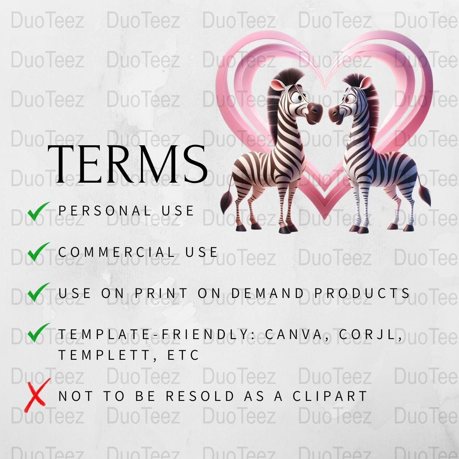 Valentines Day Animals Clipart Bundle, Digital Download, Commercial Use ...