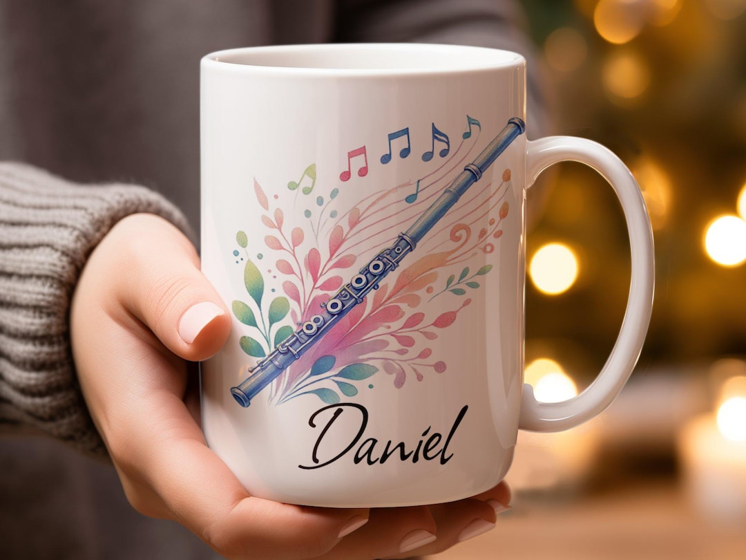 Personalized Flute Mug Musician Gift Custom Music Mug Gift for Flute ...