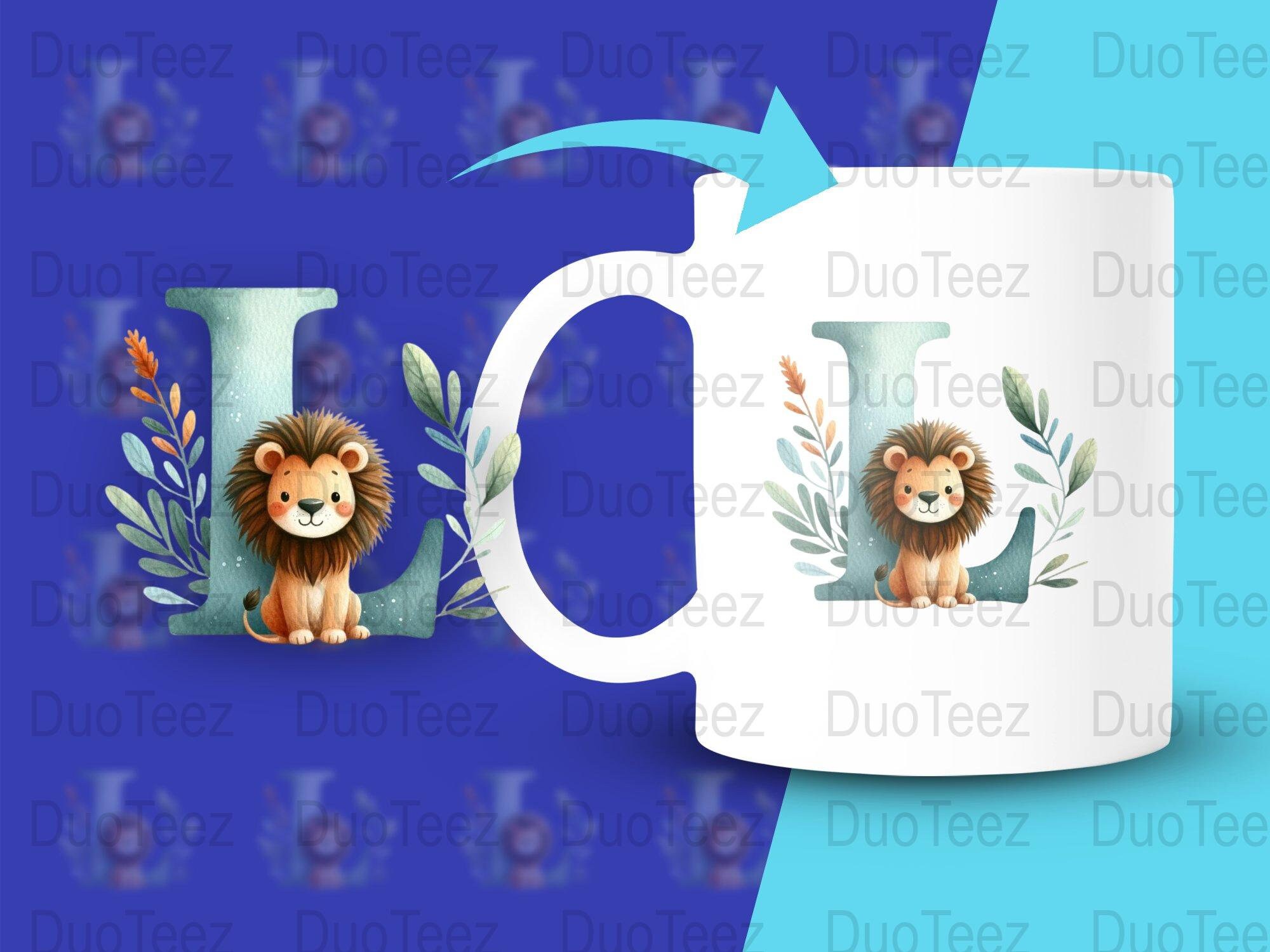 Cute Lion Alphabet Letter L Nursery Wall Art, Baby Room Decor, Digital ...