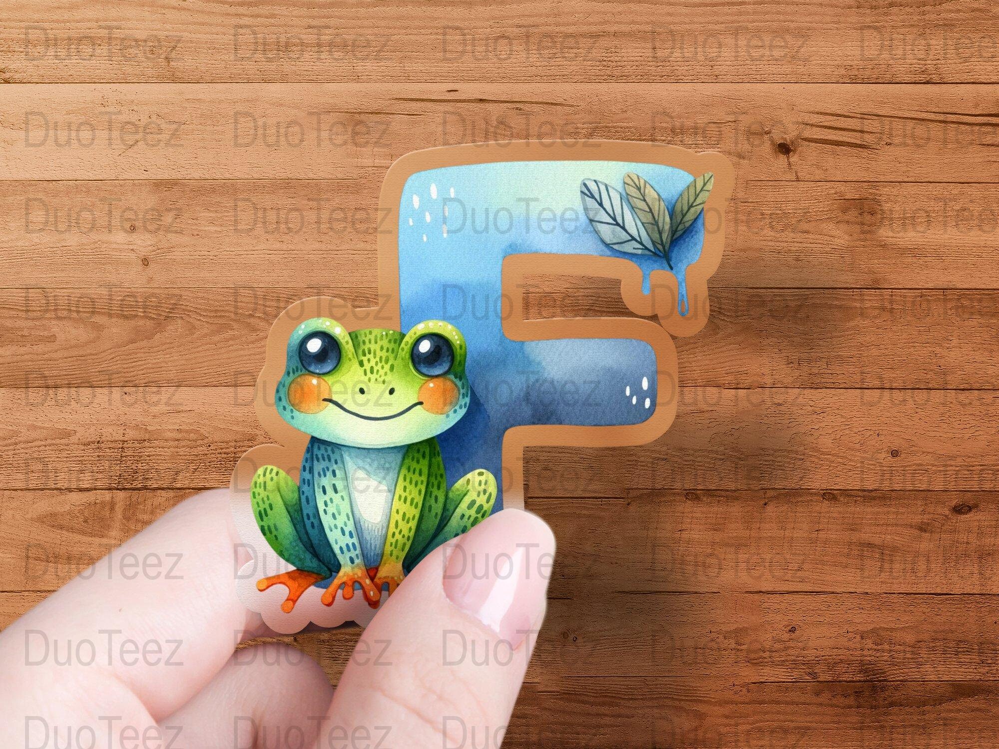 Watercolor Frog Alphabet Letter F Nursery Wall Art, Digital Download ...