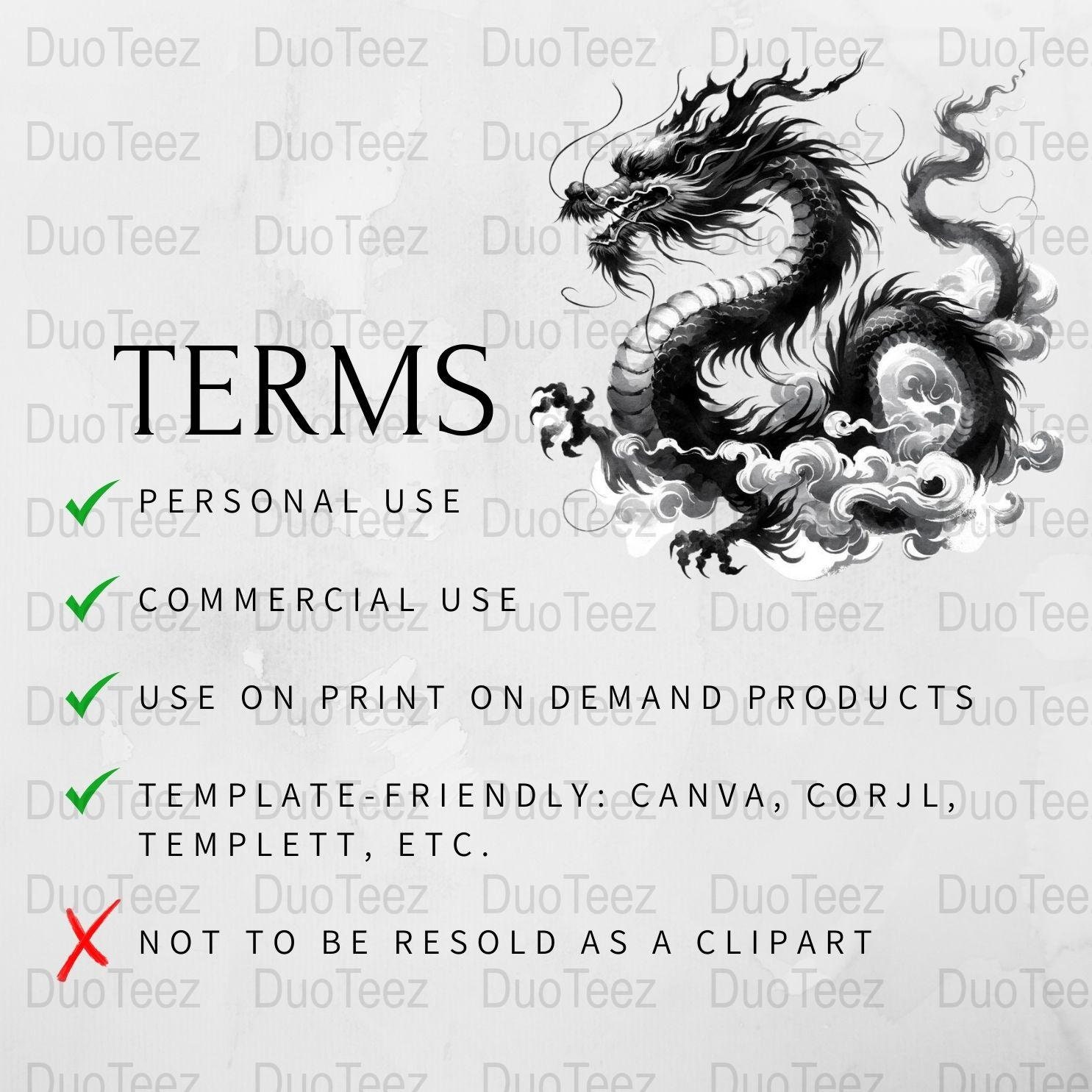 Chinese Dragons PNG Bundle, Dragon Clipart, Asian Dragons Graphic ...