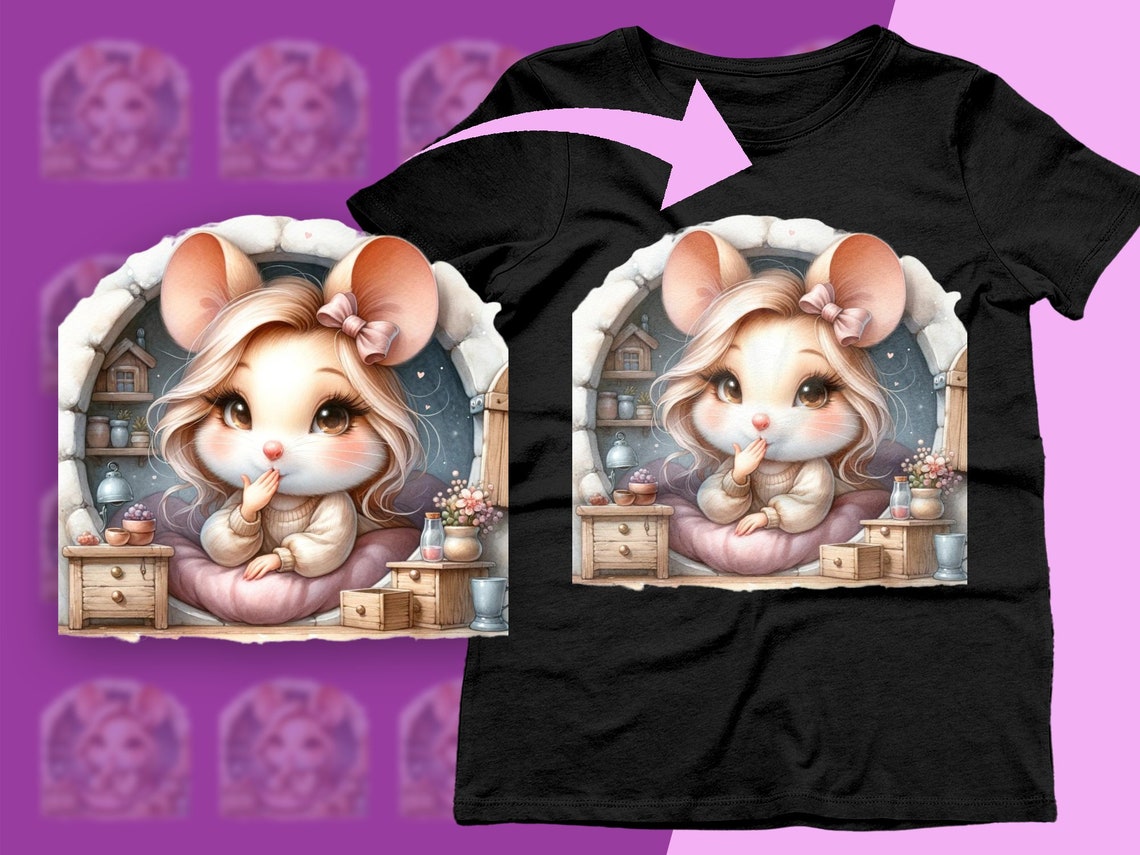 Mouse Clipart Bundle, Mouse Hole PNG Pack, Mice Clip Art, Mouse PNG ...