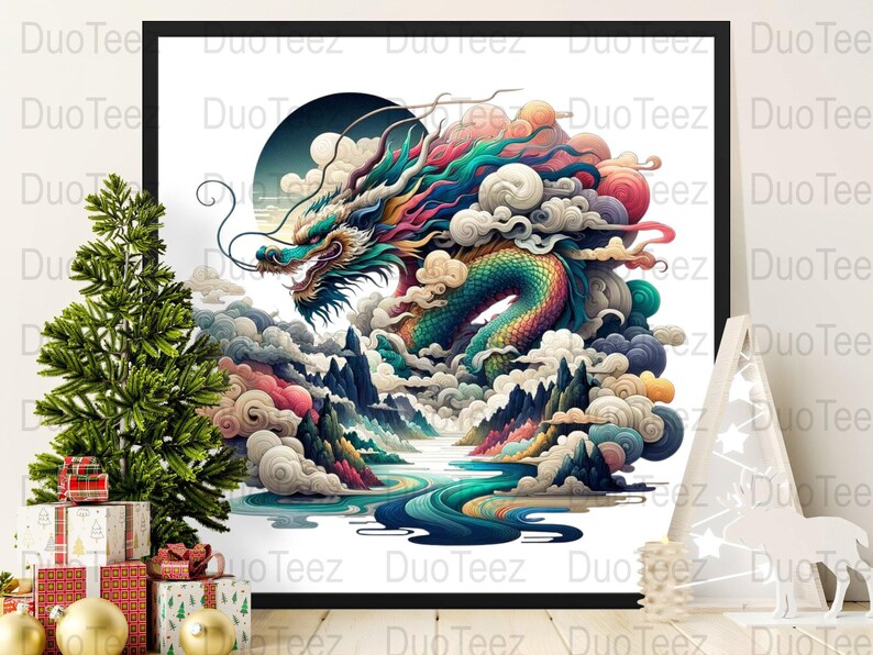 Chinese Dragons PNG Bundle, Dragon Clipart, Asian Dragons Graphic Bundle, Instant Download ...