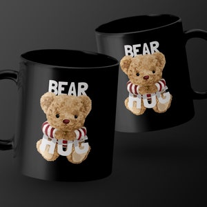 Cute Teddy Bear Hug Mug, Adorable Bear Coffee Mug, Unique Gift Idea for ...