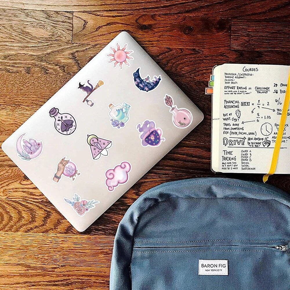 Witch Stickers Pack, Gothic Stickers, 100 Pieces Esoteric Stickers ...