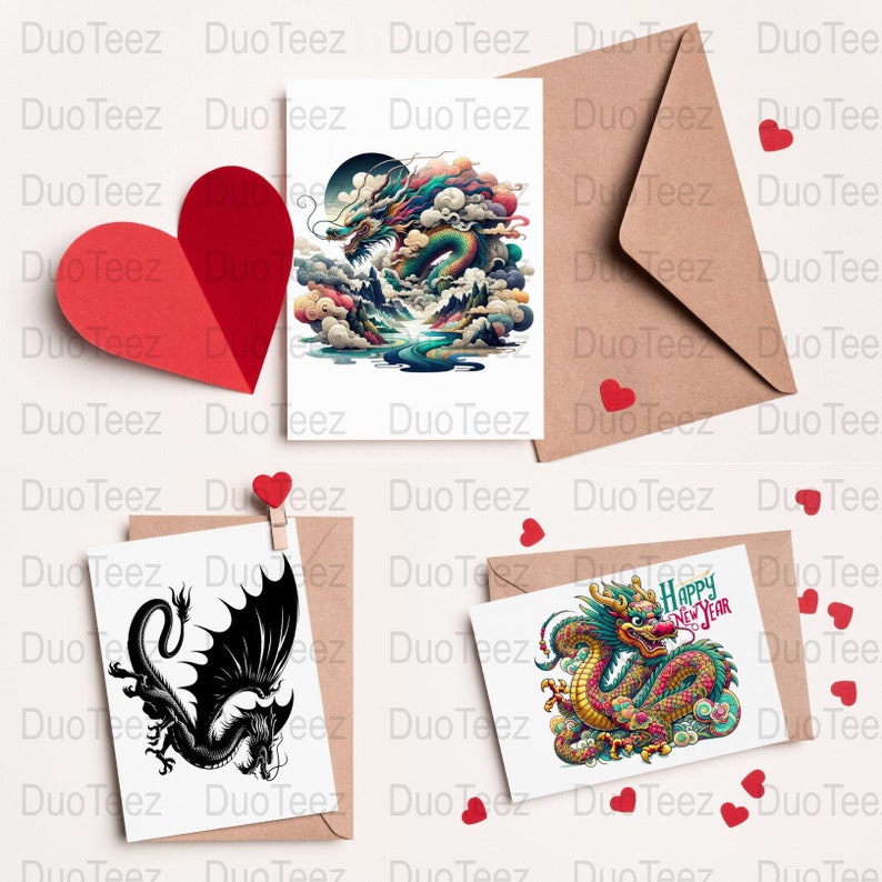 Chinese Dragons PNG Bundle, Dragon Clipart, Asian Dragons Graphic ...