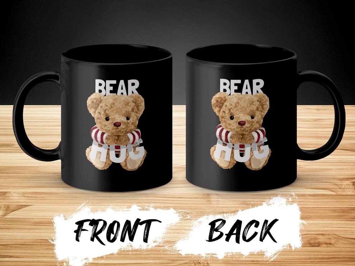 Cute Teddy Bear Hug Mug, Adorable Bear Coffee Mug, Unique Gift Idea for ...