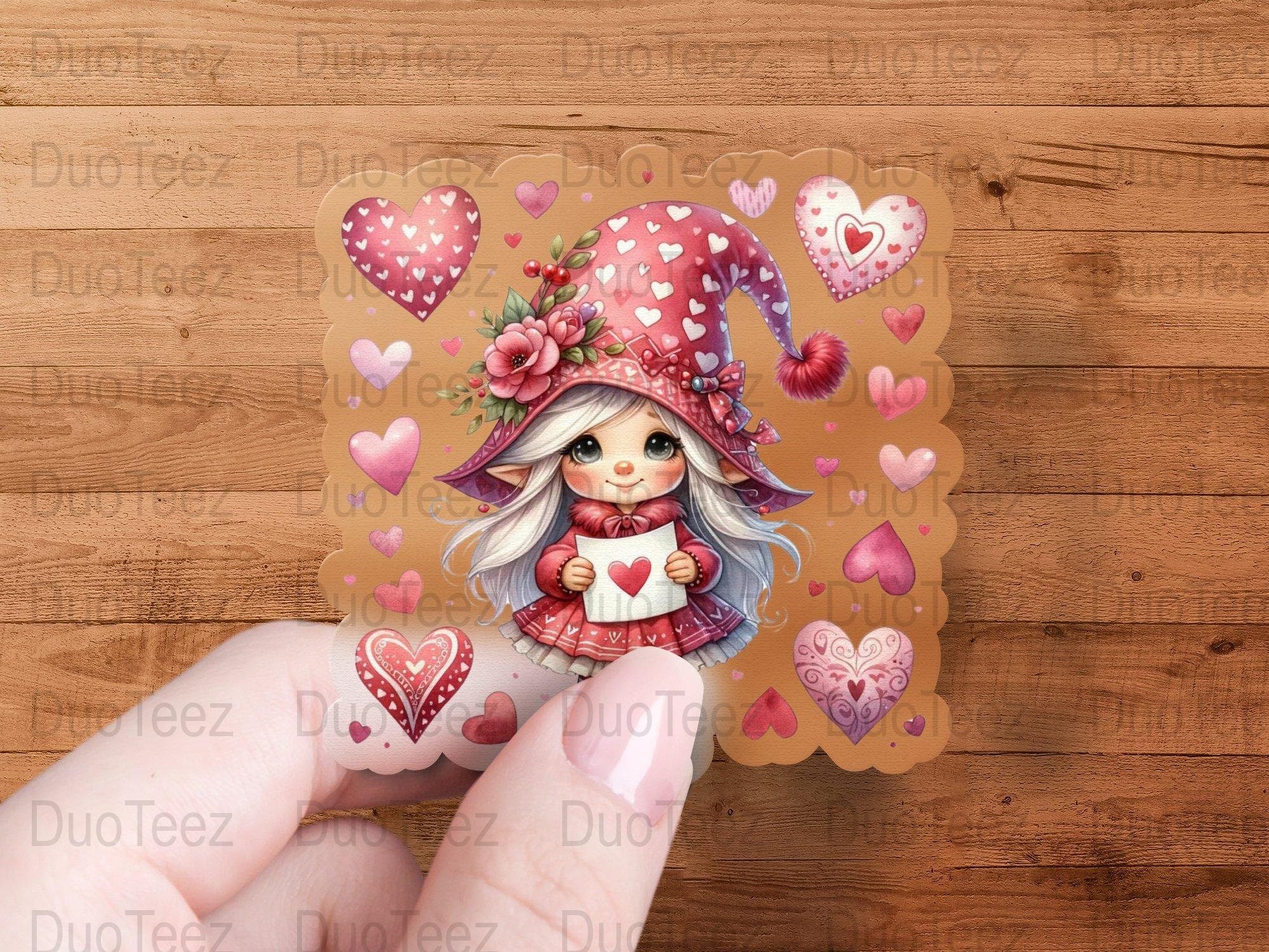 Valentines Day Gnome Clipart Bundle, Valentines Gnomes, Valentines ...
