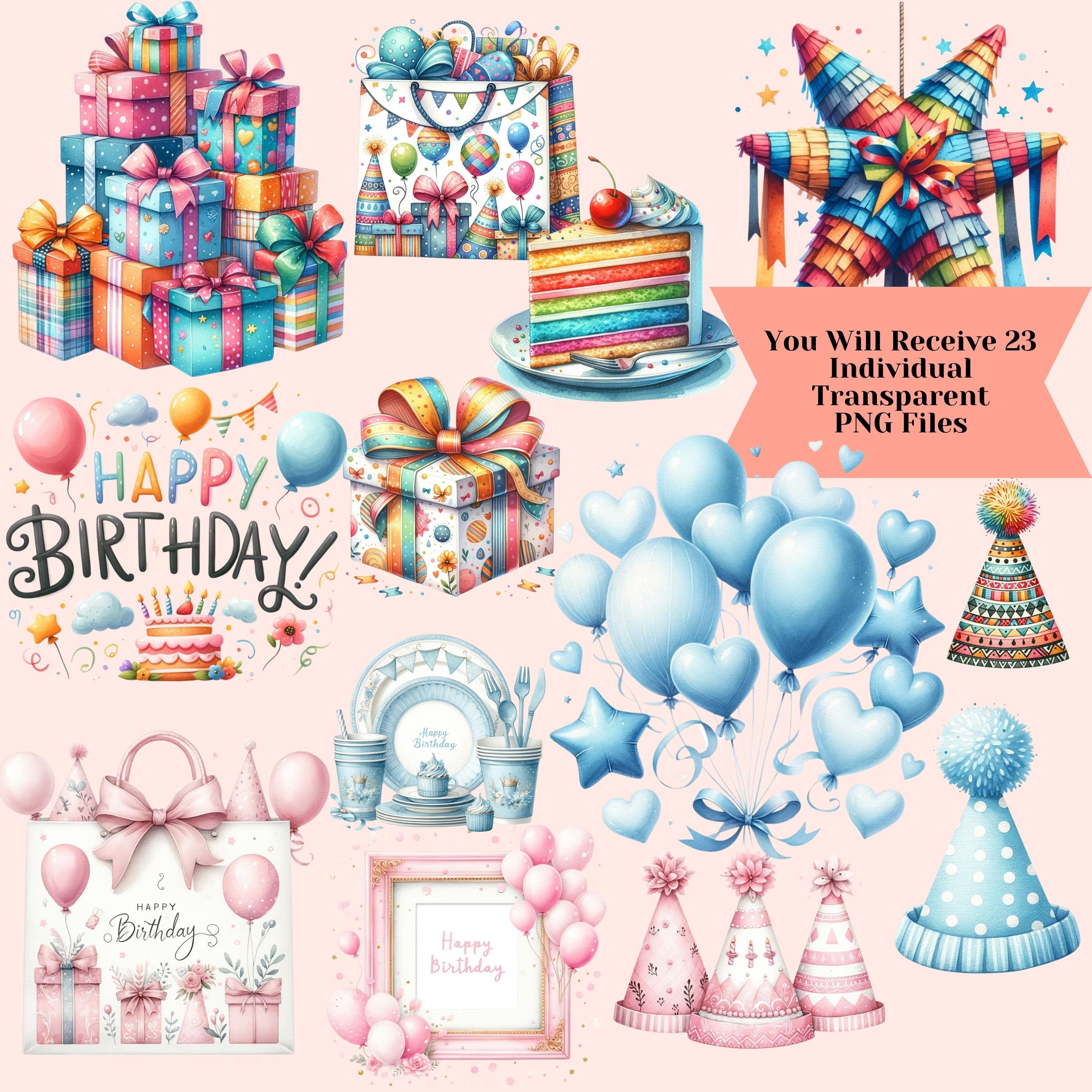 3rd Birthday PNG Bundle, Third Birthday Girl and Boy Clipart, Birthday ...